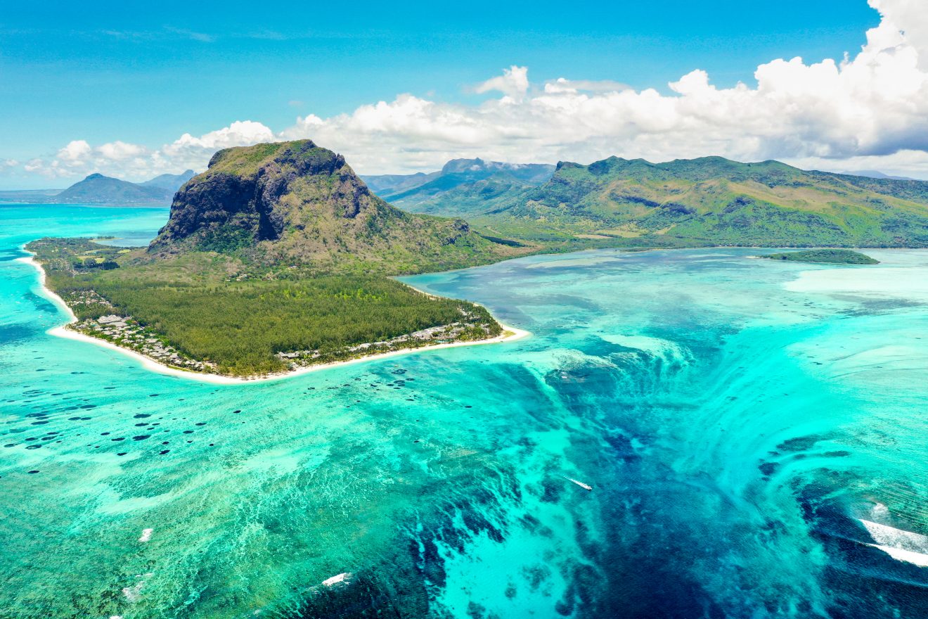 Mauritius Helicopter Underwater Waterfall Ride, Tour & Flight