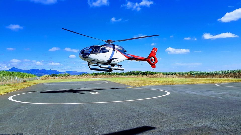 Mauritius Helicopter Underwater Waterfall Ride, Tour & Flight